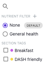 Filter the nutrients shown in the analysis pane – Foodworks.online ...